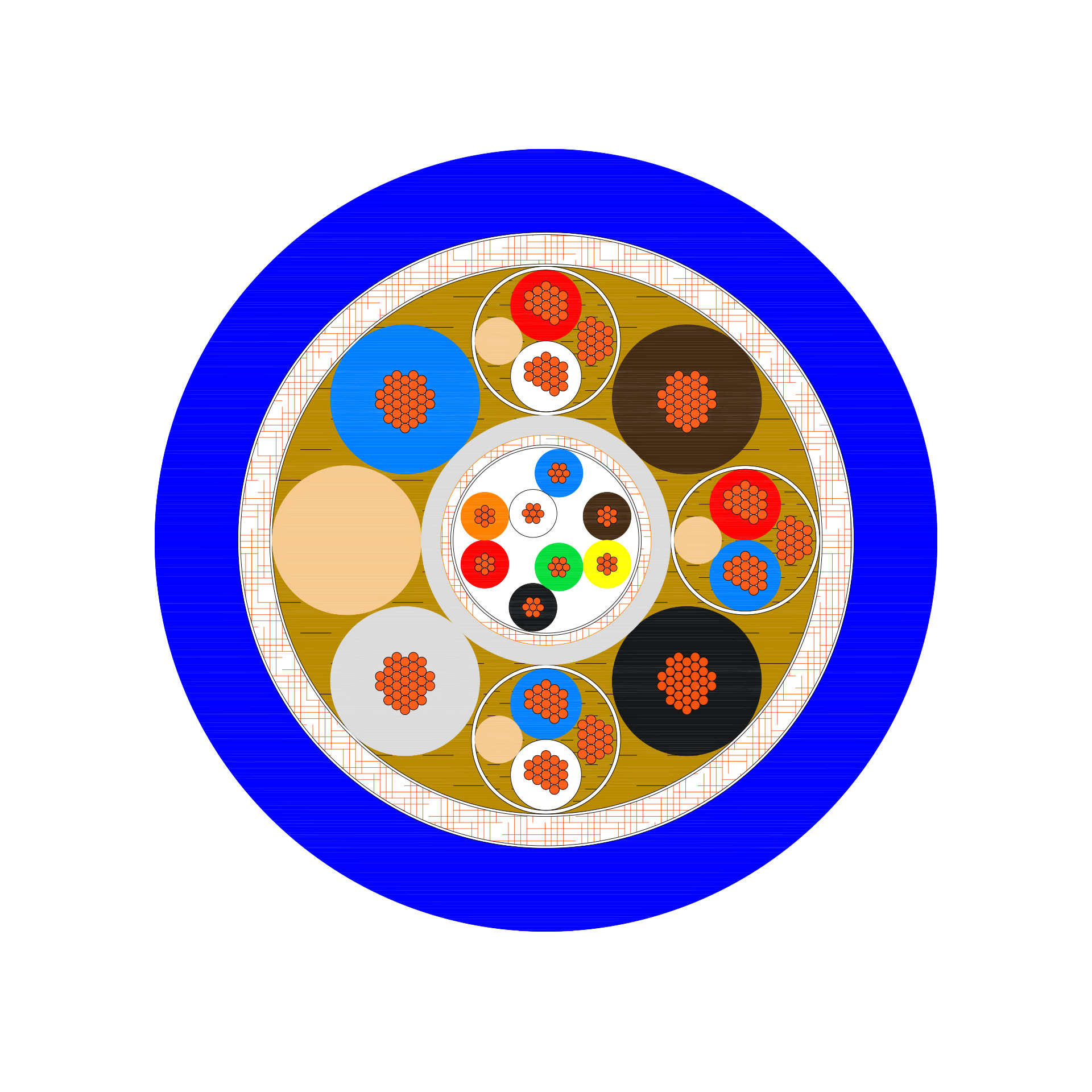 Cable, Ethernet CAT5, 3 x (2x0.5) stwp, 4 x 1mm2 - Innova