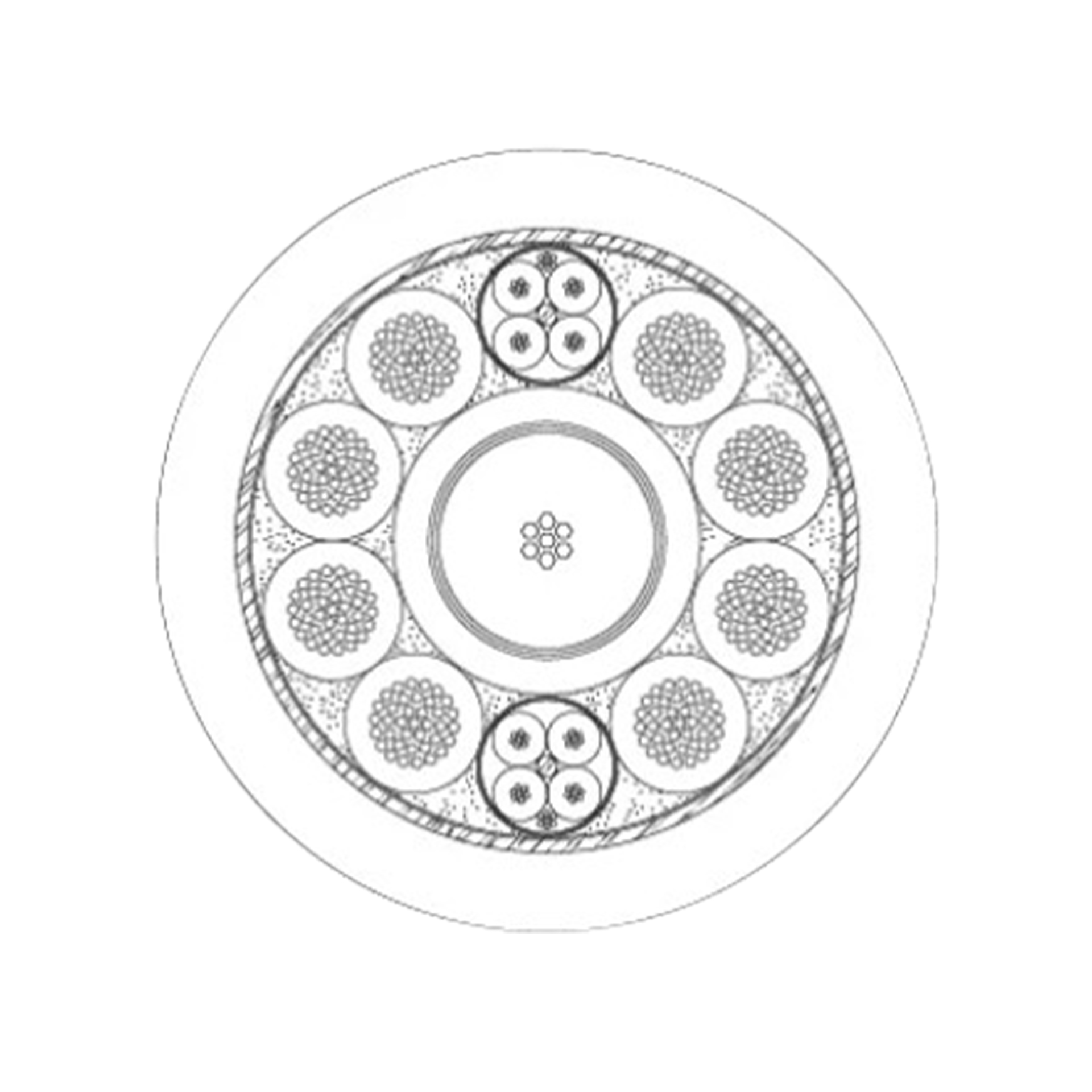 Camera Cable, 1 coax, 8 single, 2 quad - Innova