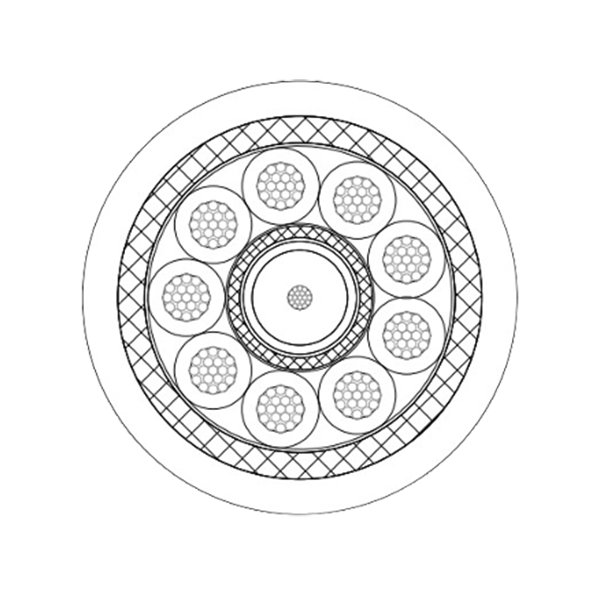 Camera Cable, 1 coax, 9 x 22awg (w/waterblocking) - Innova